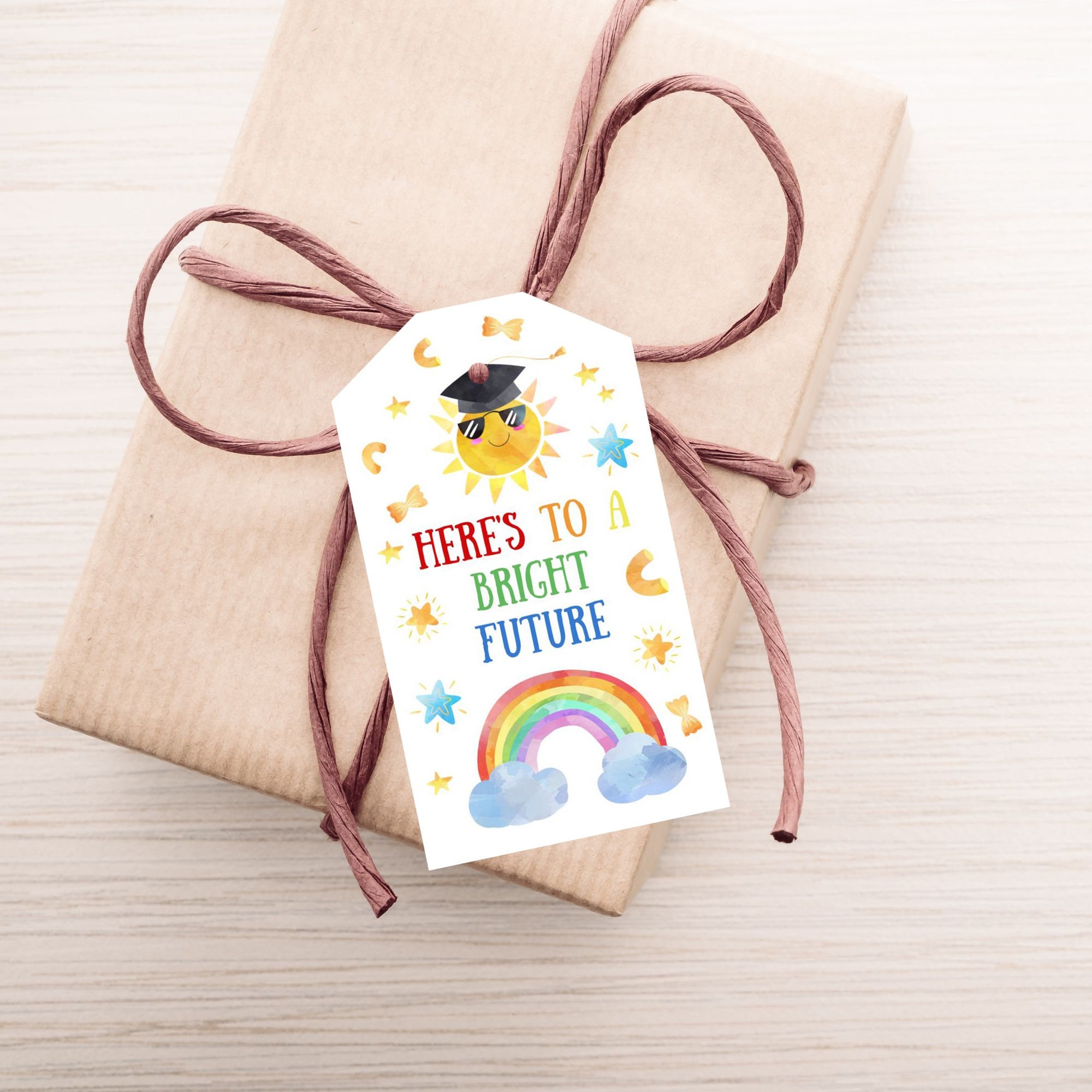 Editable Kindergarten Graduation Gift Tags Personalized Gift - Etsy