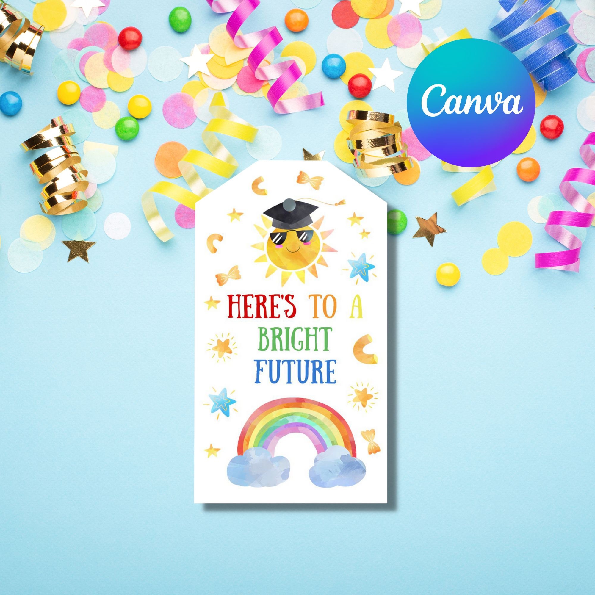 Editable Kindergarten Graduation Gift Tags Personalized Gift Tags ...