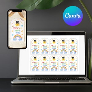 Editable Kindergarten Graduation Gift Tags Personalized Gift Tags ...