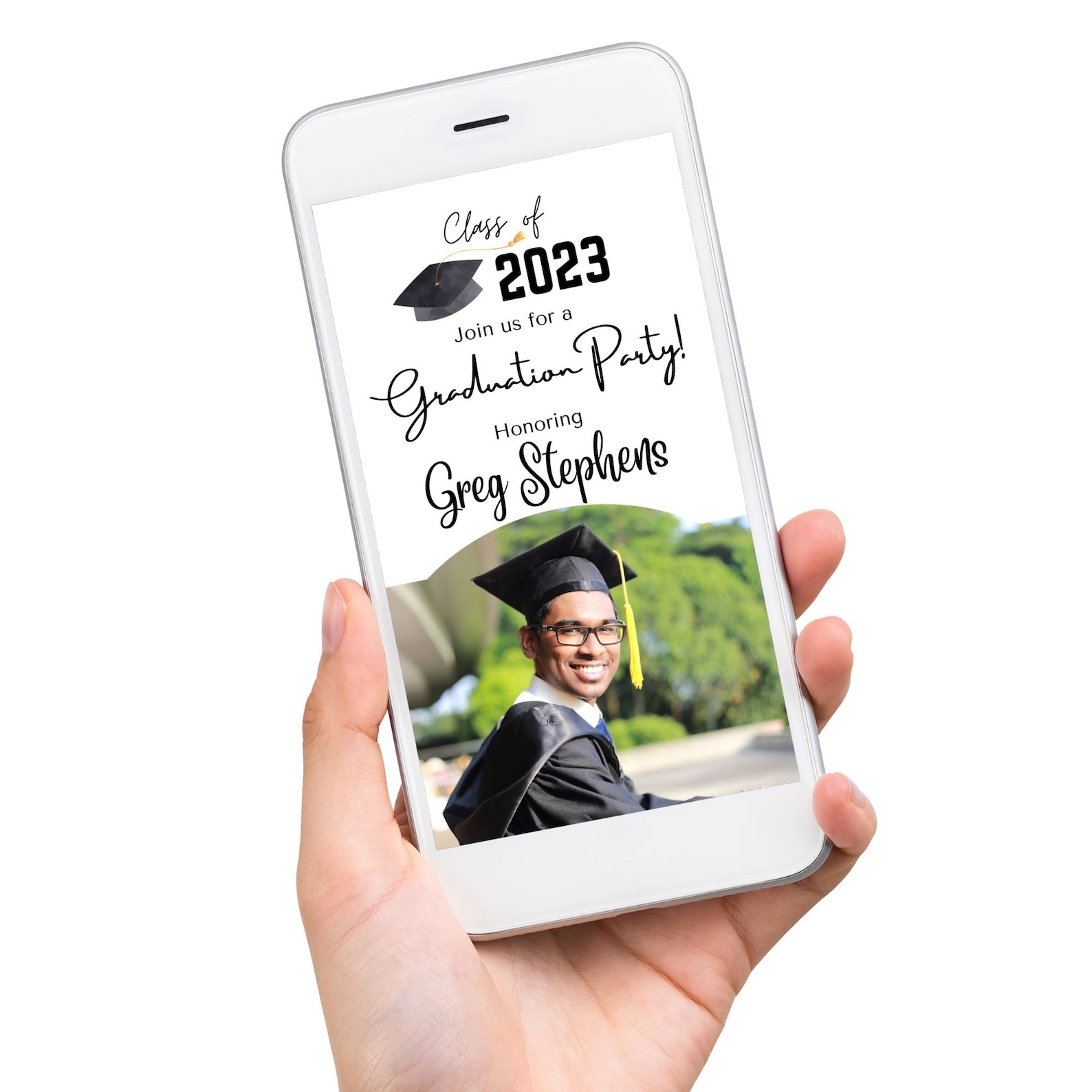 Editable Graduation Invitation Template Graduation Video Invitation ...