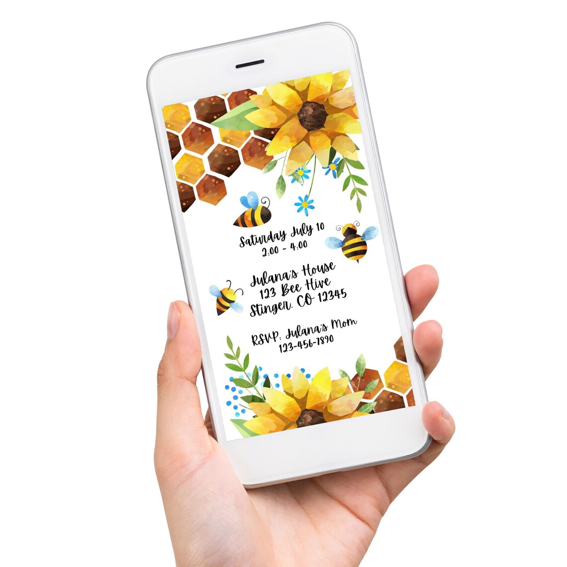 Editable Bee Invitation Video Bee Birthday Invitation Video Bee ...