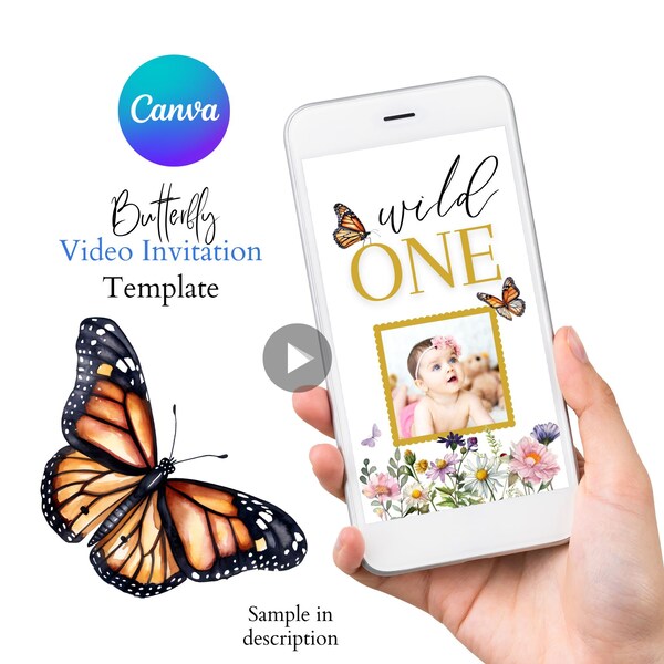 Butterfly Invitation - Etsy