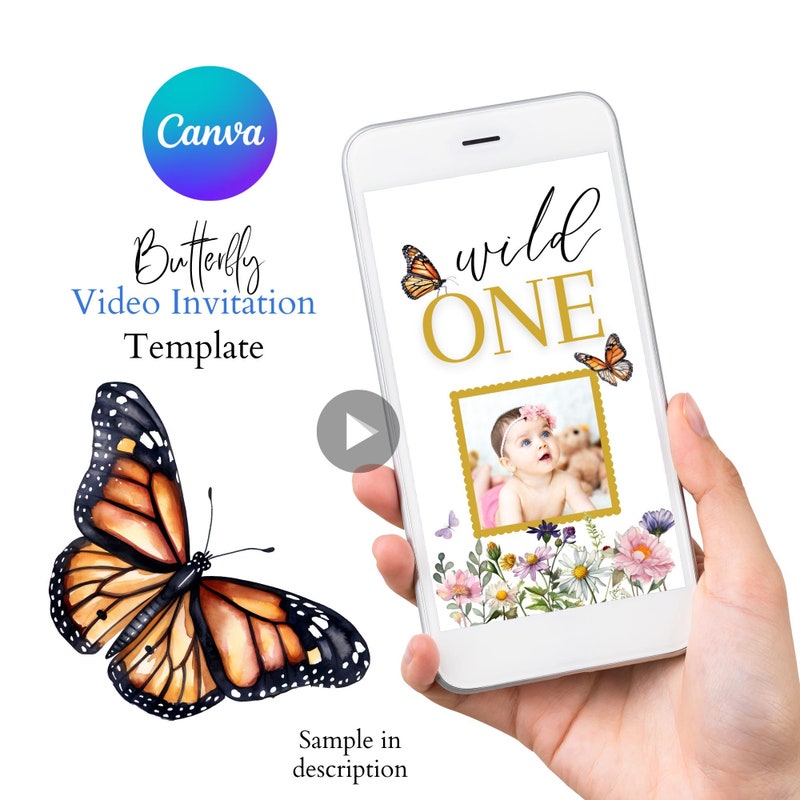 Butterfly Invitation - Etsy