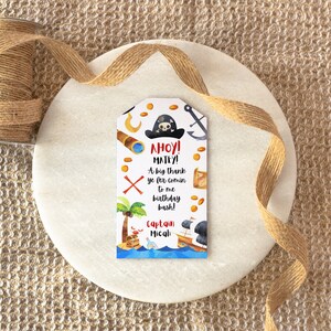 Editable Gift Tags for Gift Bag Tags Pirate Gift Tags for Pirate Party ...