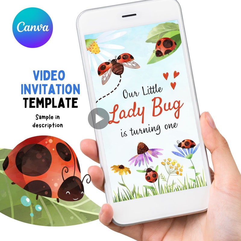 Ladybug Invitations - Etsy
