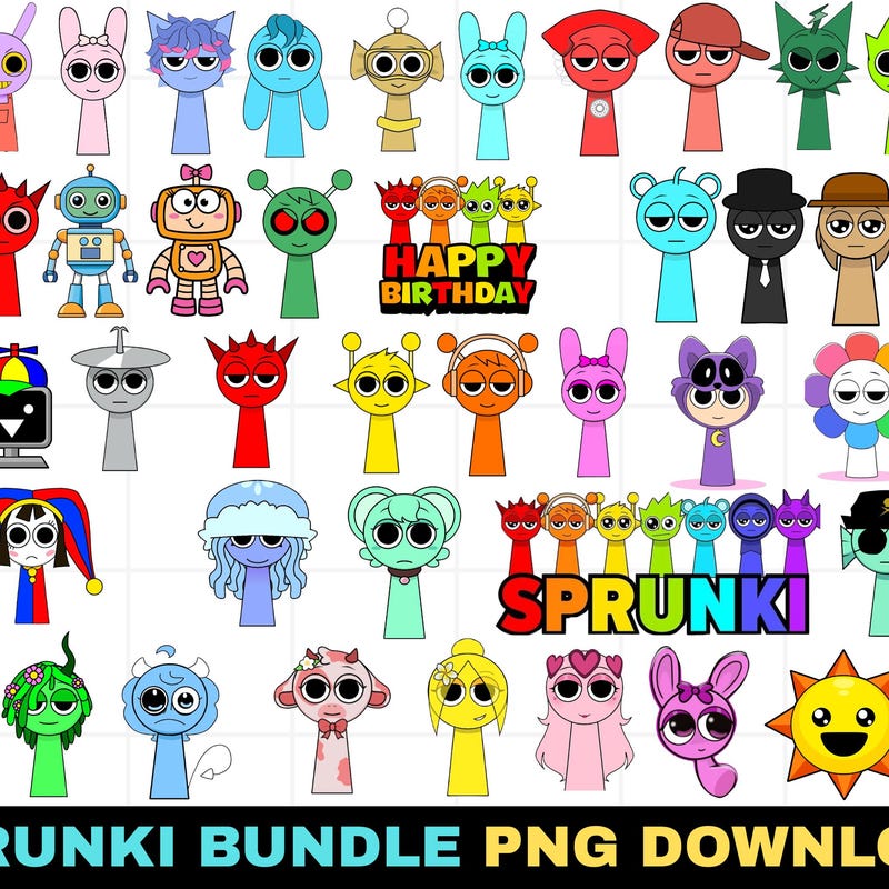 Sprunki Stickers - Etsy