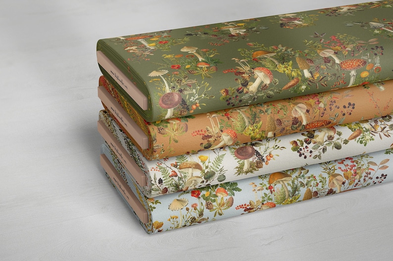 Woodland Foliage FAT QUARTER Bundle or Single Fat Q Quilting Cotton ...