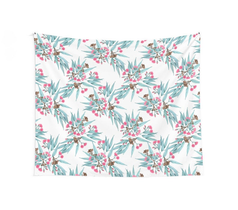 Australian Botanical Fabric by the YARD Eucalyptus Leaves Gum | Etsy