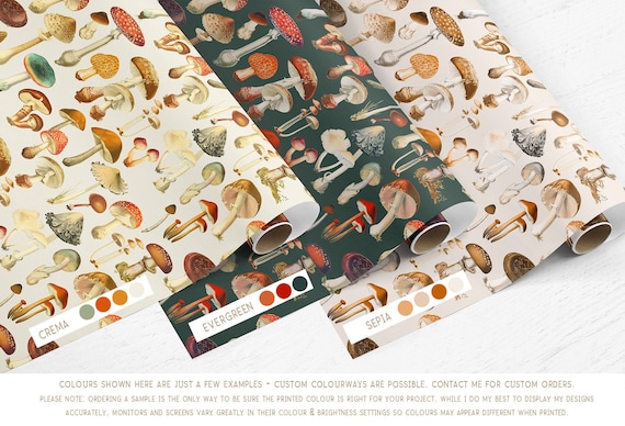 SAMPLE Vintage Botanical Drawer Liner Wallpaper - Etsy