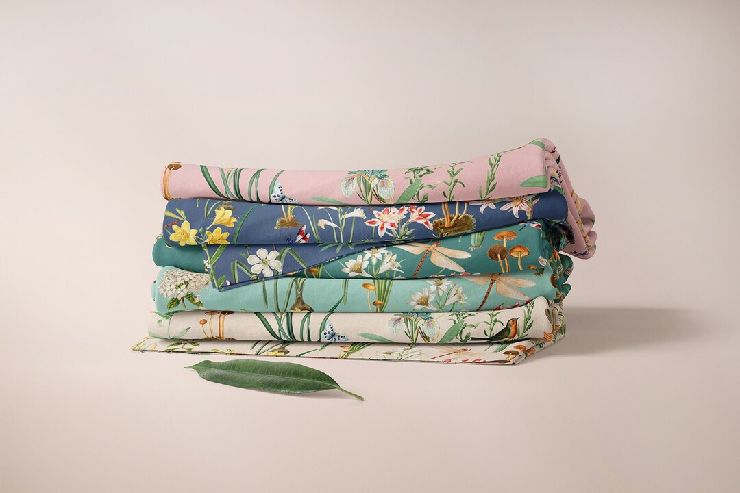 Spring Garden Fabric FAT QUARTER Bundle or Single Fat Q Quilting Cotton ...