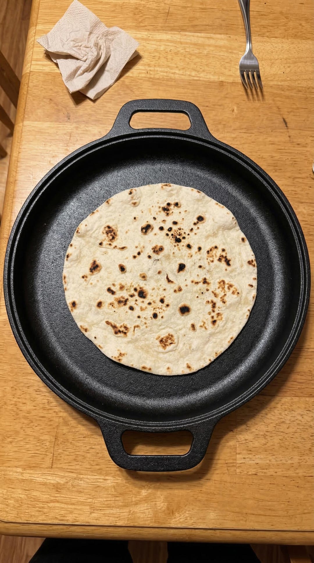 Cast Iron Comal Pan, Nonstick Tawa Skillet, Flat Tortilla Griddle ...