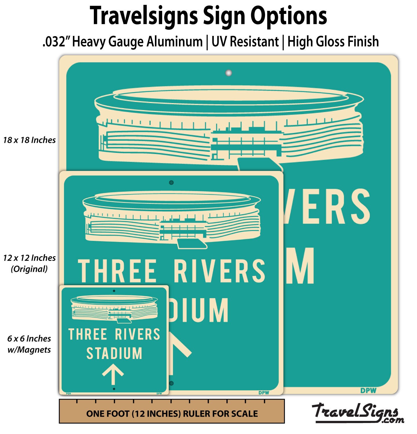 Three Rivers Stadium Direction Sign Previous Home of the - Etsy