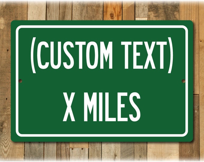 6 Hand Painted Wood Directional Signs Destination Sign Arrow Sign ...