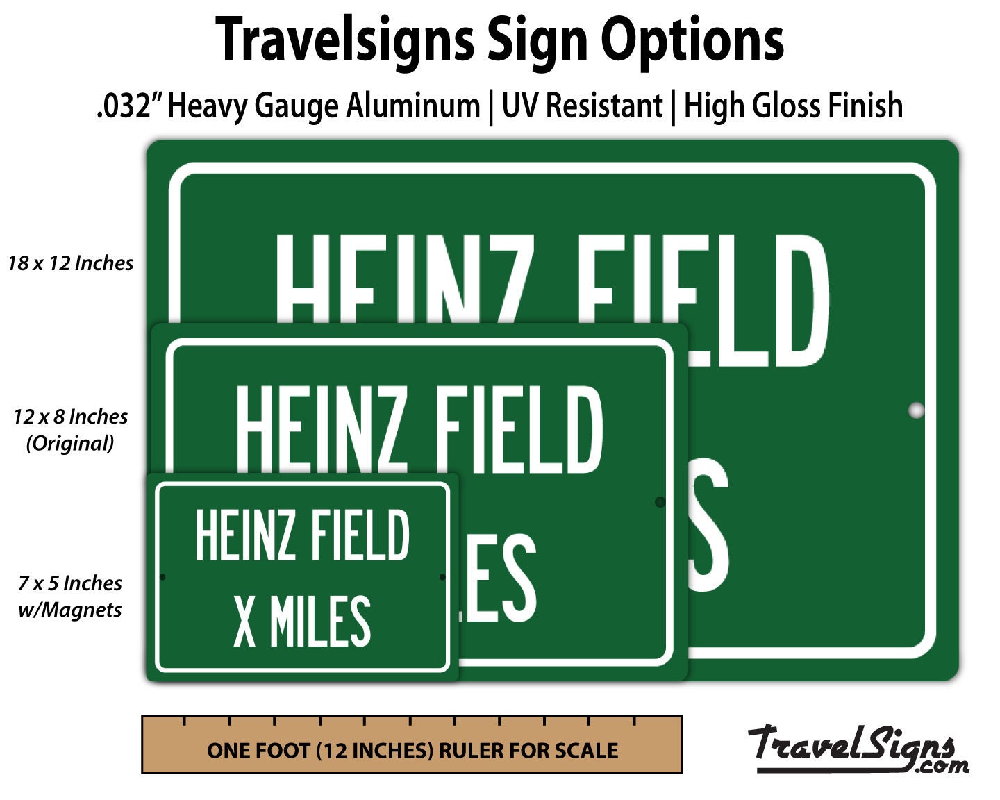Personalized Highway Distance Sign To: Heinz Field Home of - Etsy