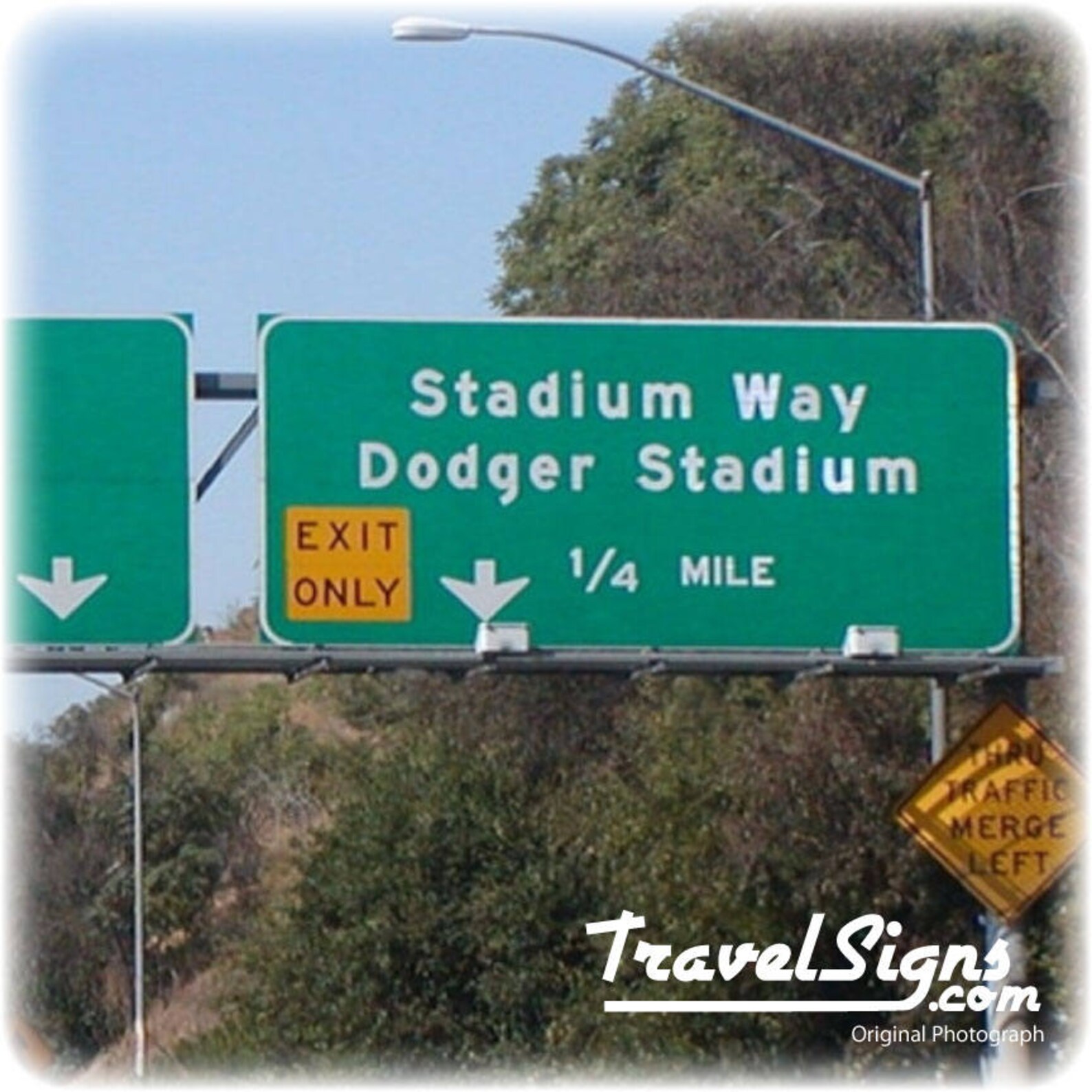 Dodger Stadium Exit Sign Home of the Los Angeles Dodgers - Etsy