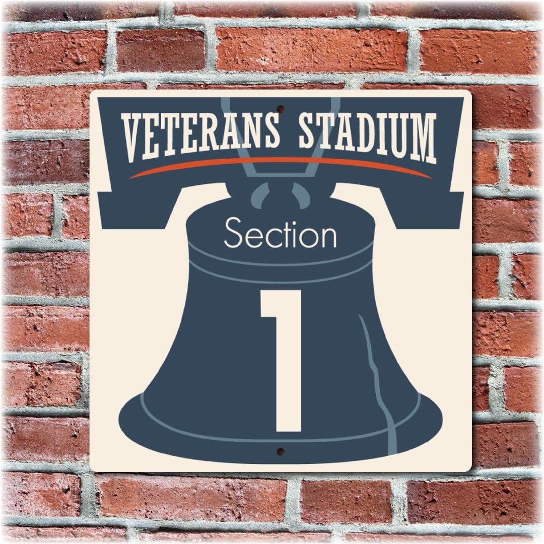 Veterans Stadium Parking Sign, Philadelphia Phillies Eagles, Retro ...