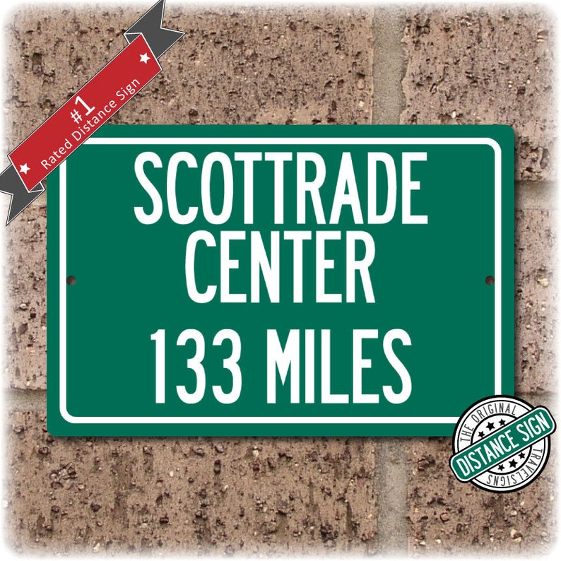 Personalized Highway Distance Sign To: Scottrade Center Home | Etsy