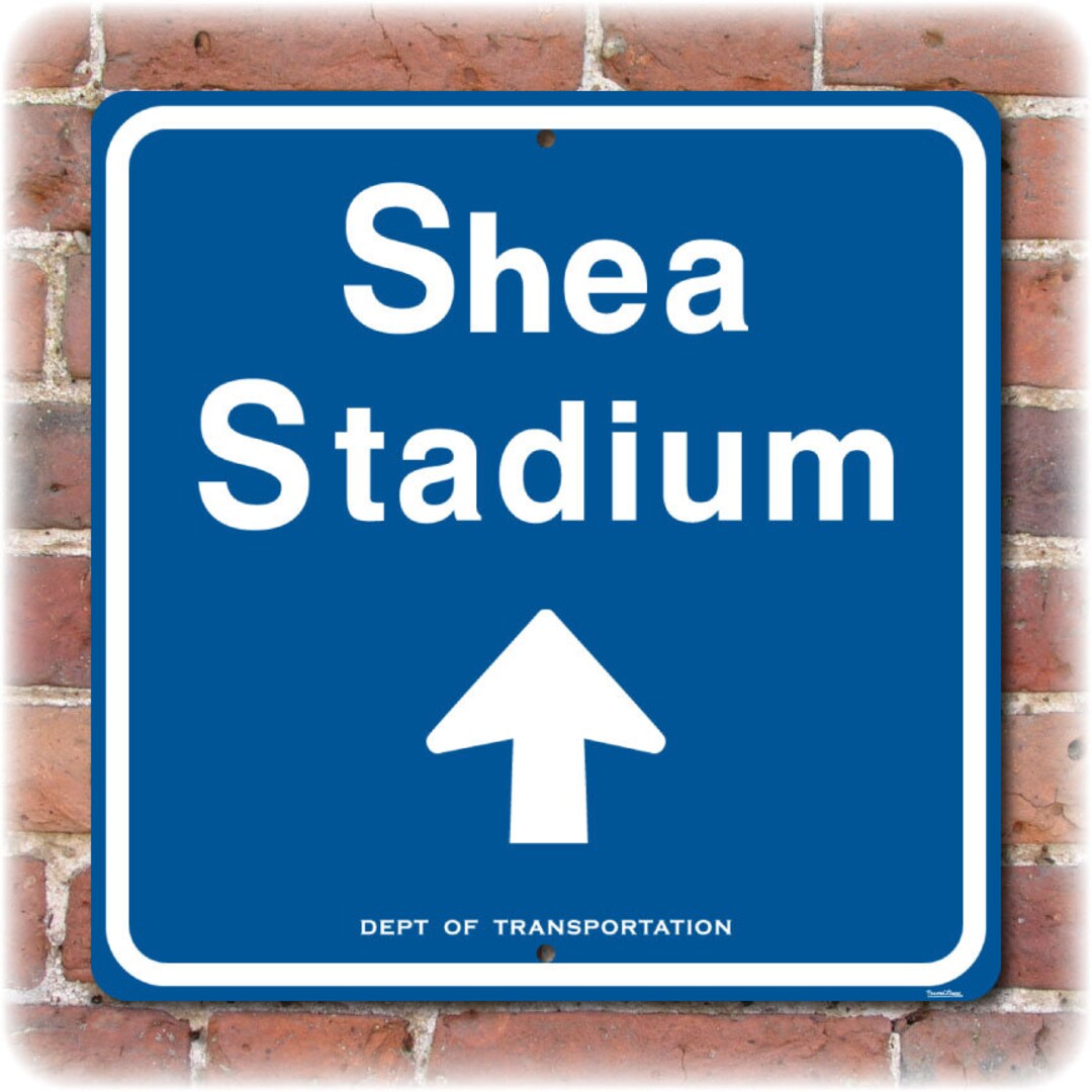 Shea Stadium Direction Arrow Sign - Etsy