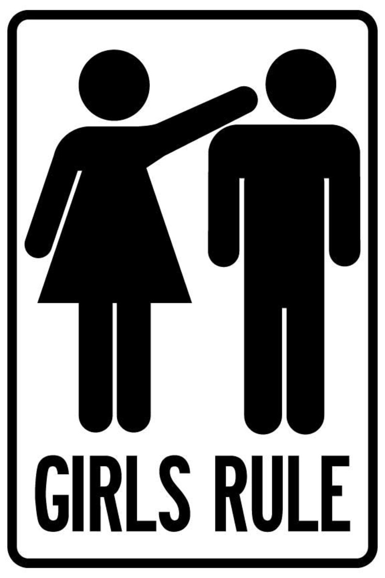 Girls Rule Aluminum Sign - Etsy