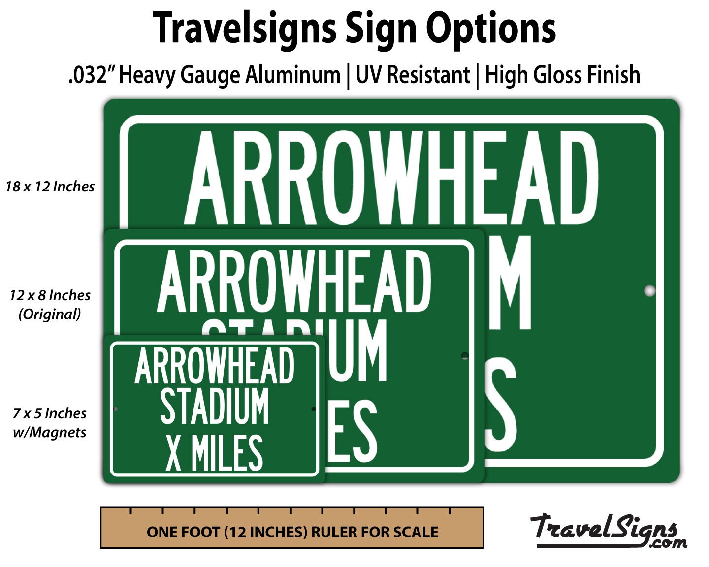 Personalized Highway Distance Sign To: Arrowhead Stadium Home - Etsy
