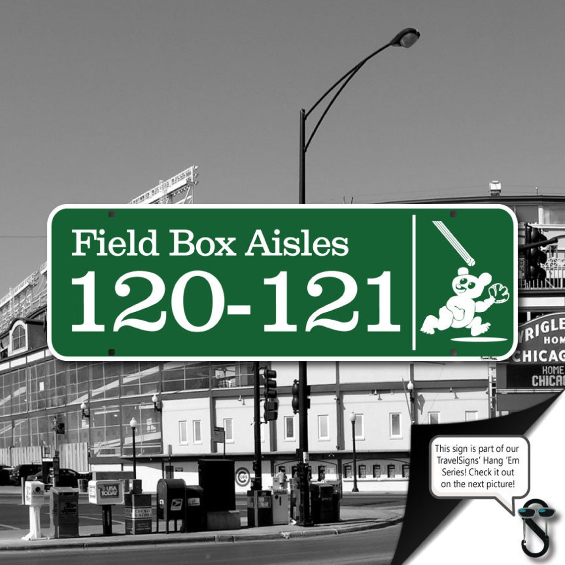 Wrigley Field Box Aisle Seat Sign | Etsy