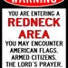 Warning: Redneck Area Highway Sign - Etsy
