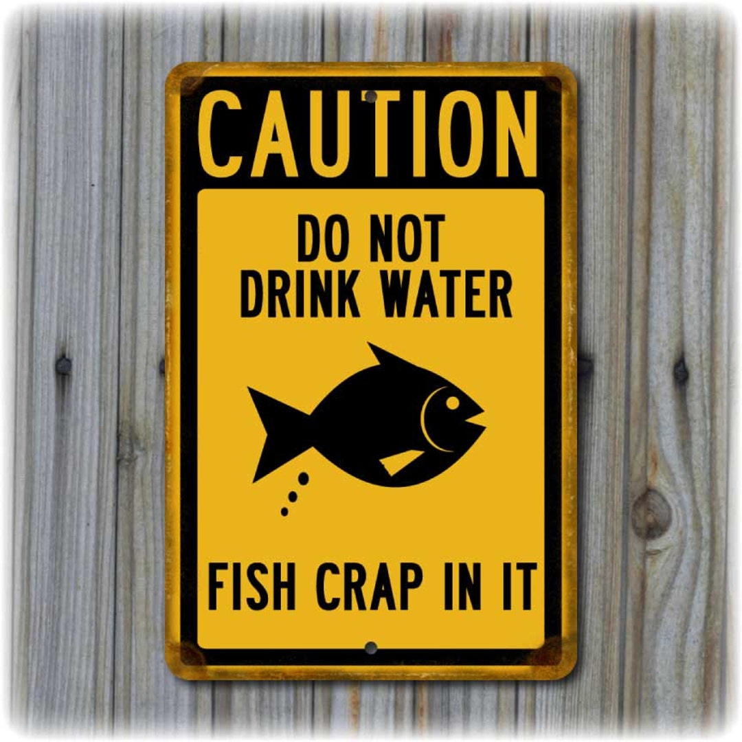 Caution: Do Not Drink Water Sign - Etsy