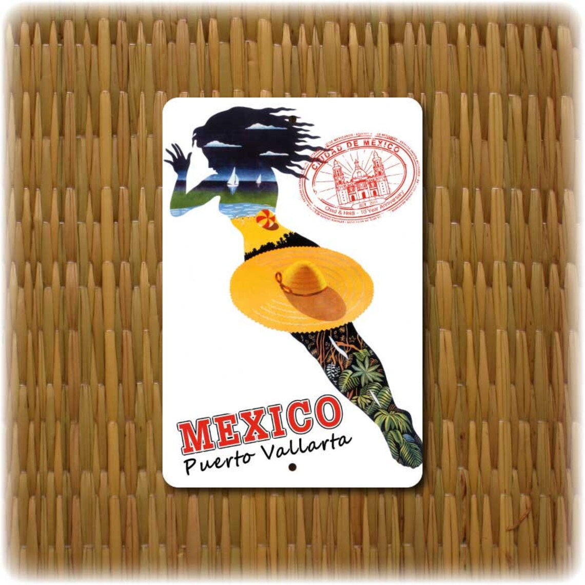 Personalized Mexico Vintage Travel Sign - Etsy