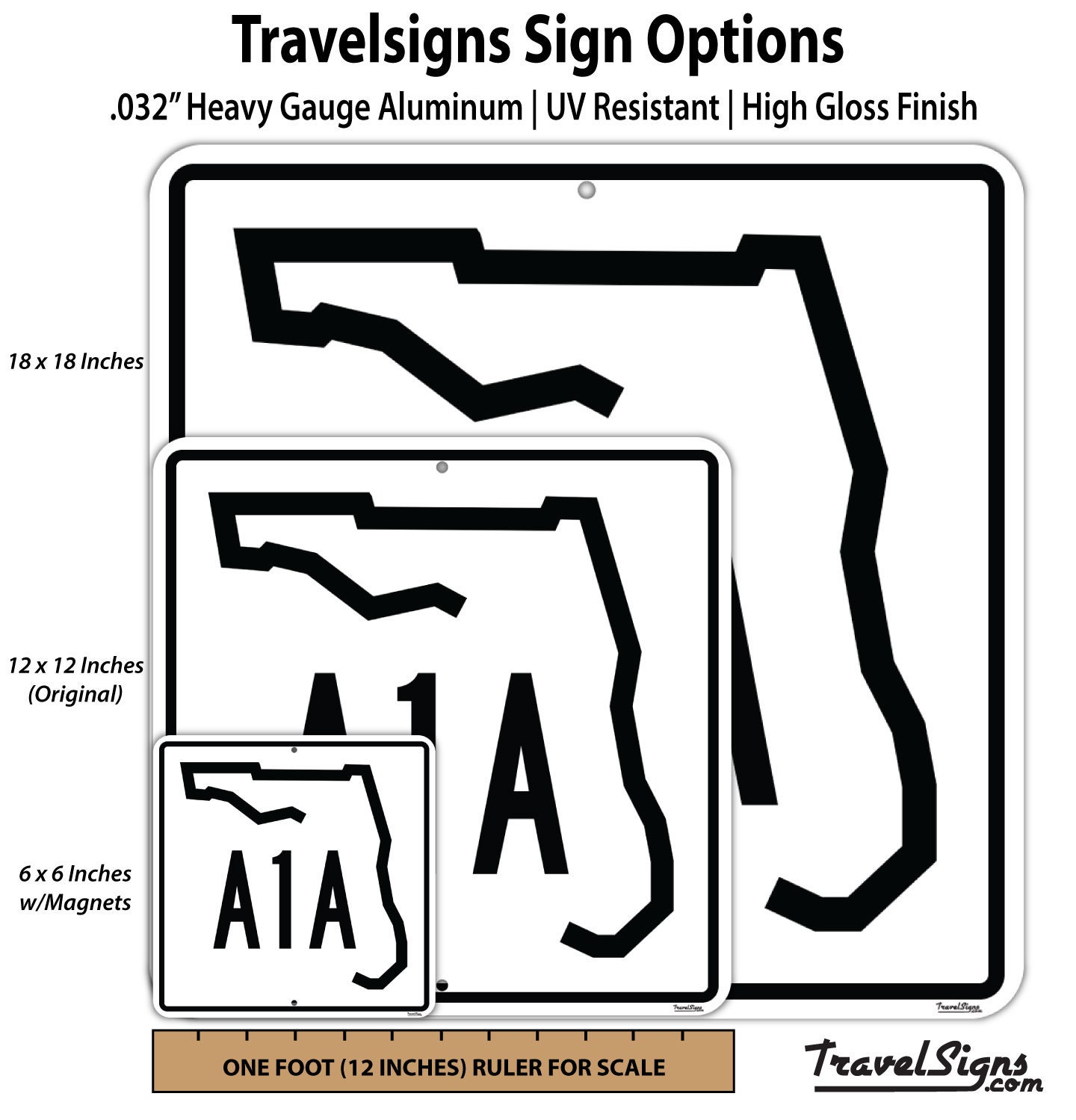 Personalized Florida Highway Sign A1A Shown | Etsy