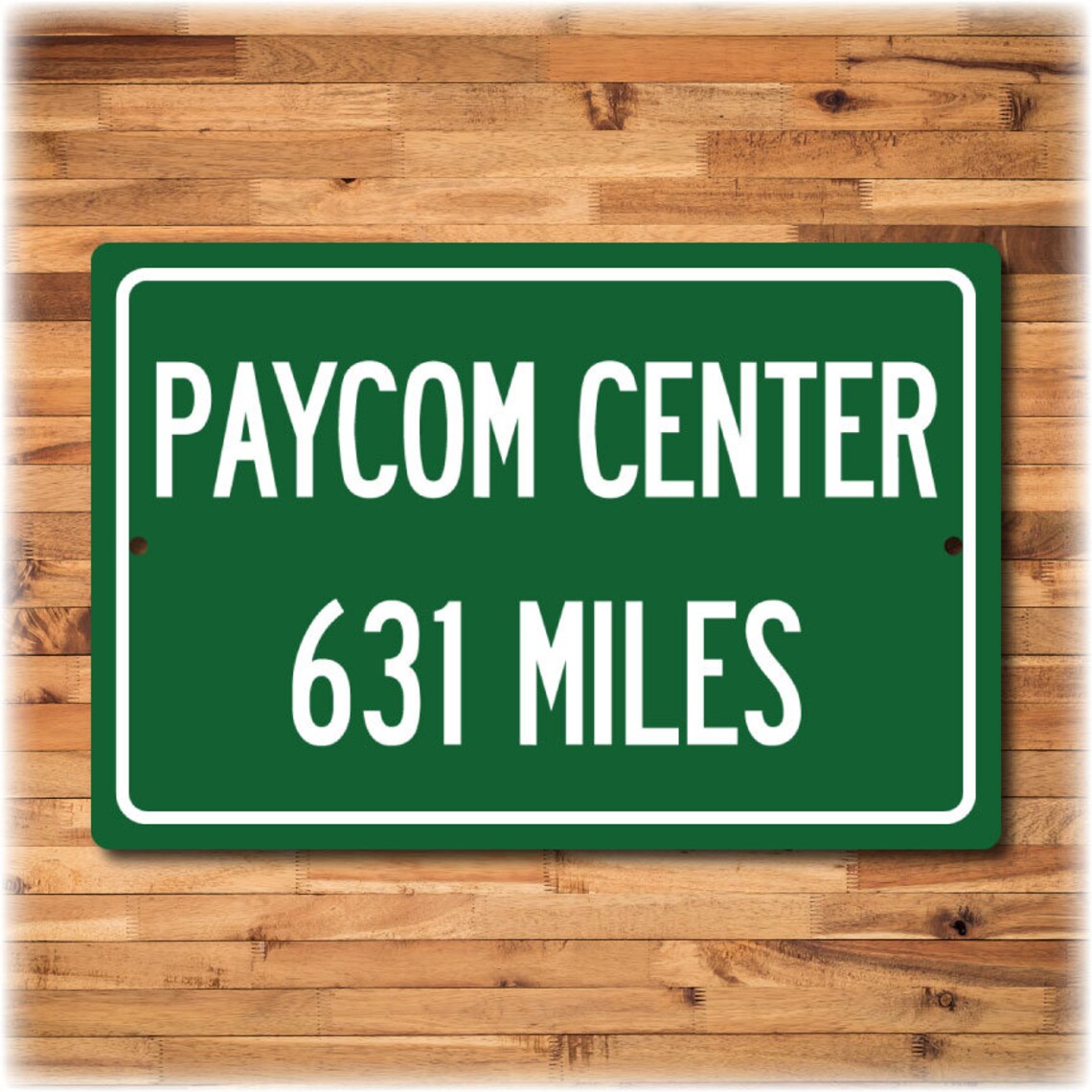 Personalized Highway Distance Sign To: Paycom Center Home of - Etsy