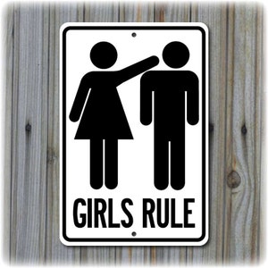 Girls Rule Aluminum Sign - Etsy