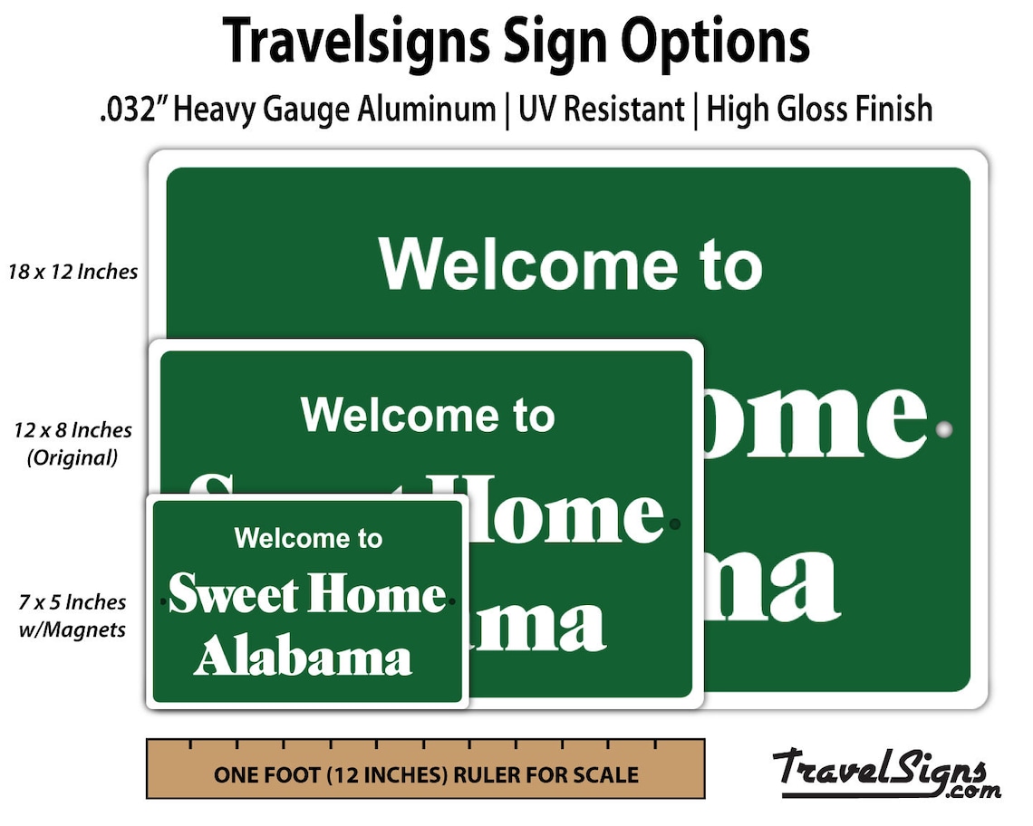 Sweet Home Alabama Welcome Sign - Etsy