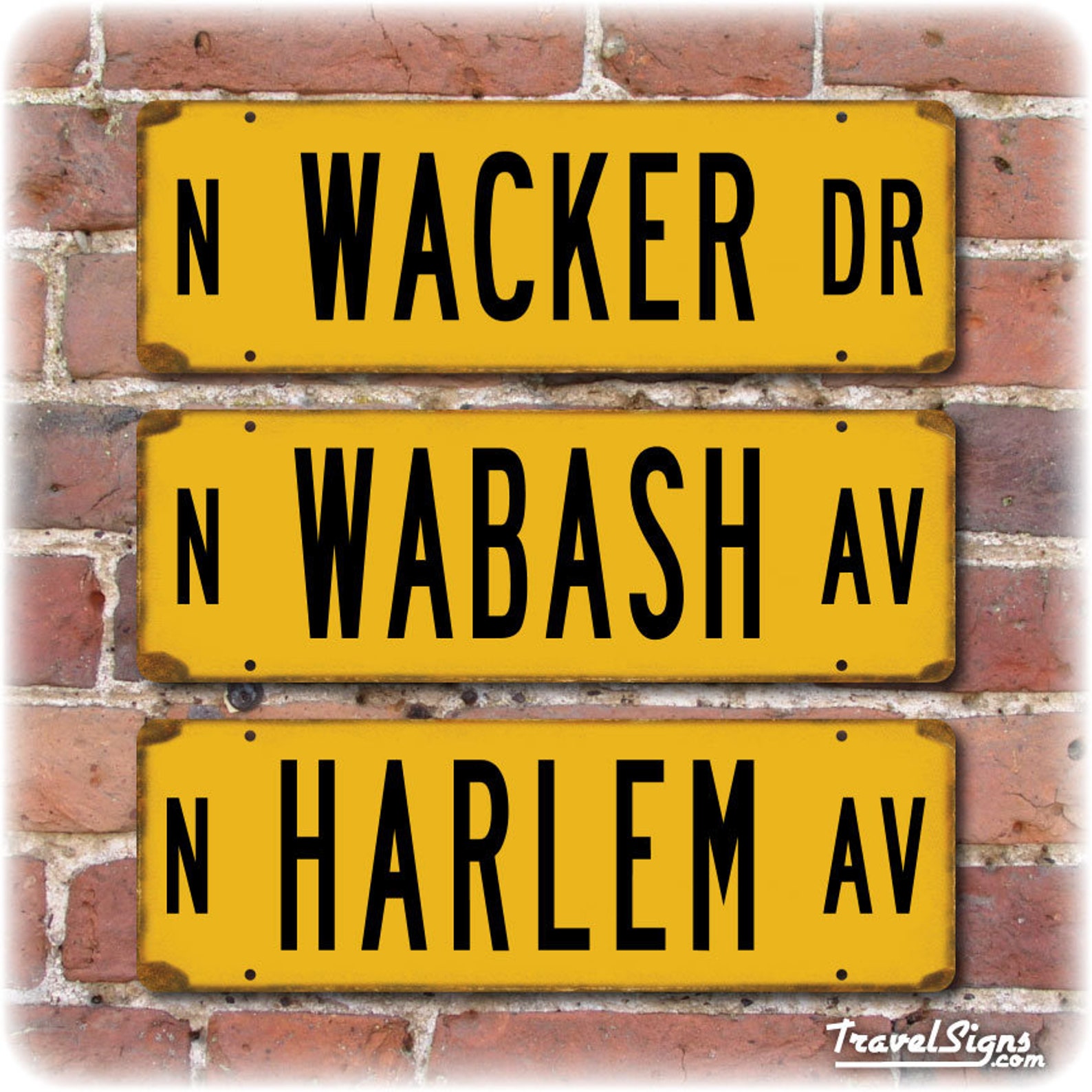 Vintage Chicago Street Signs - Etsy