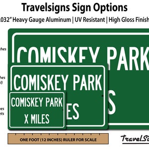 Personalized Highway Distance Sign To: Comiskey Park, Original Home of ...