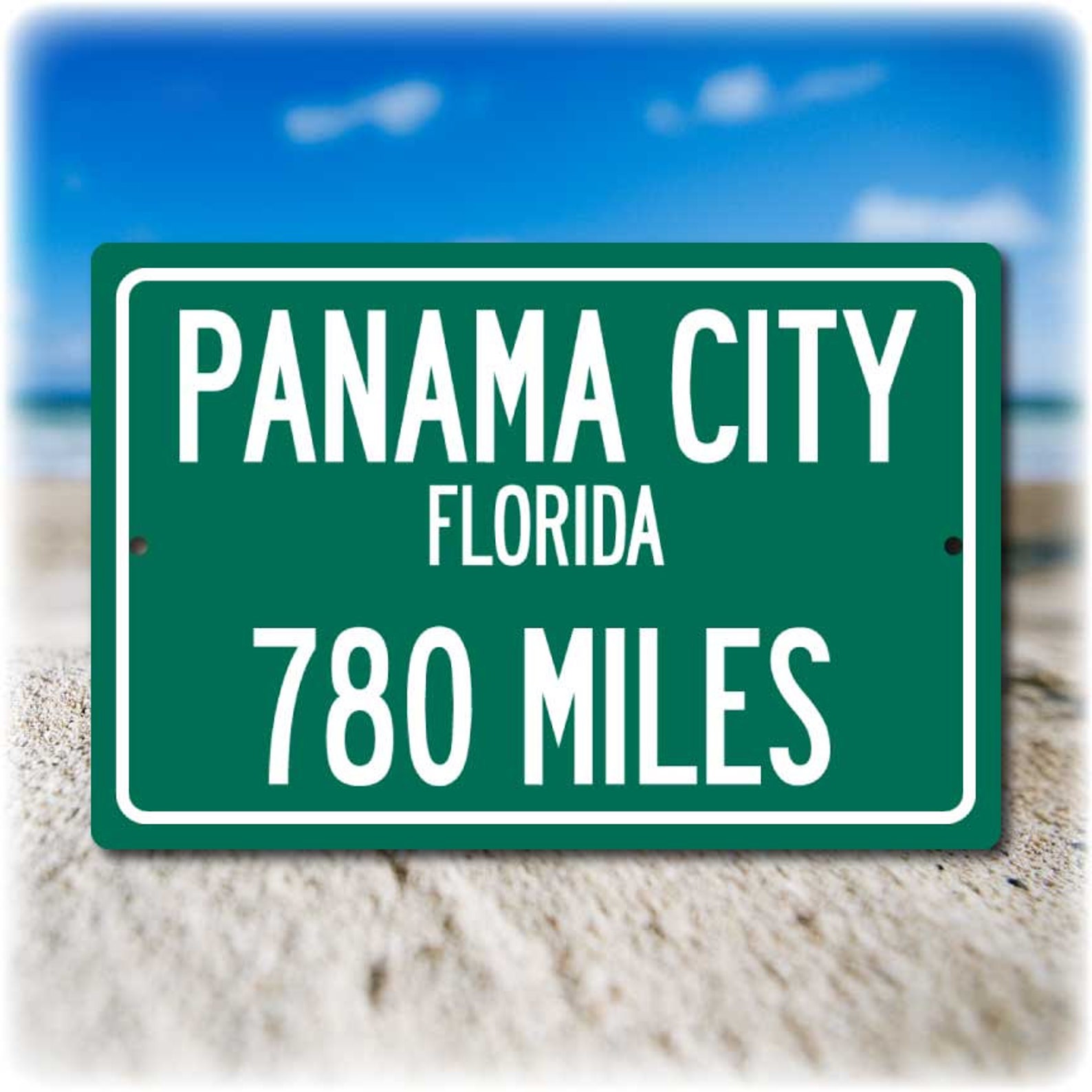 Personalized Highway Distance Sign To: Panama City Florida - Etsy