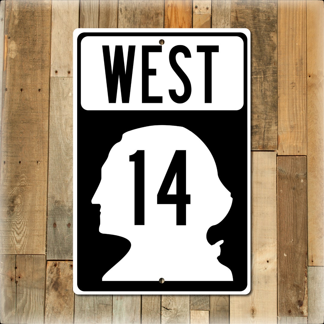 Personalized Washington Highway Sign (WA-14 Shown) - Etsy