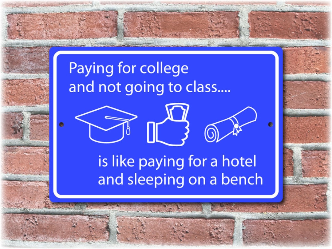 Paying for College Sign - Etsy