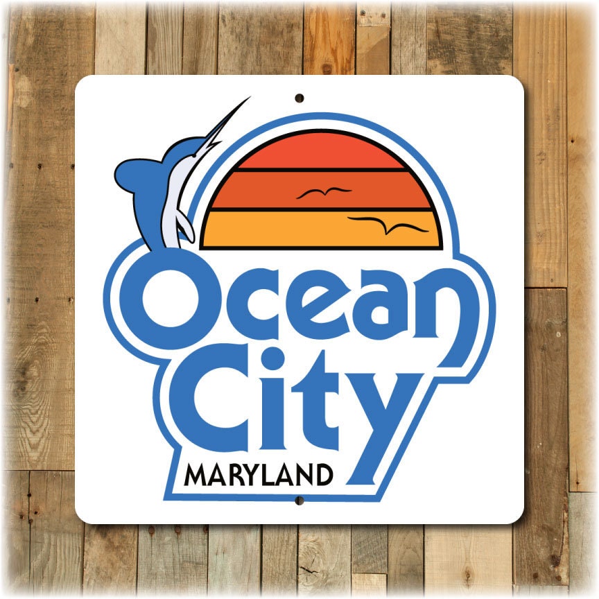 Ocean City Maryland Highway Sign - Etsy 日本