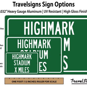 Personalized Highway Distance Sign To: Highmark Stadium, Home of the ...