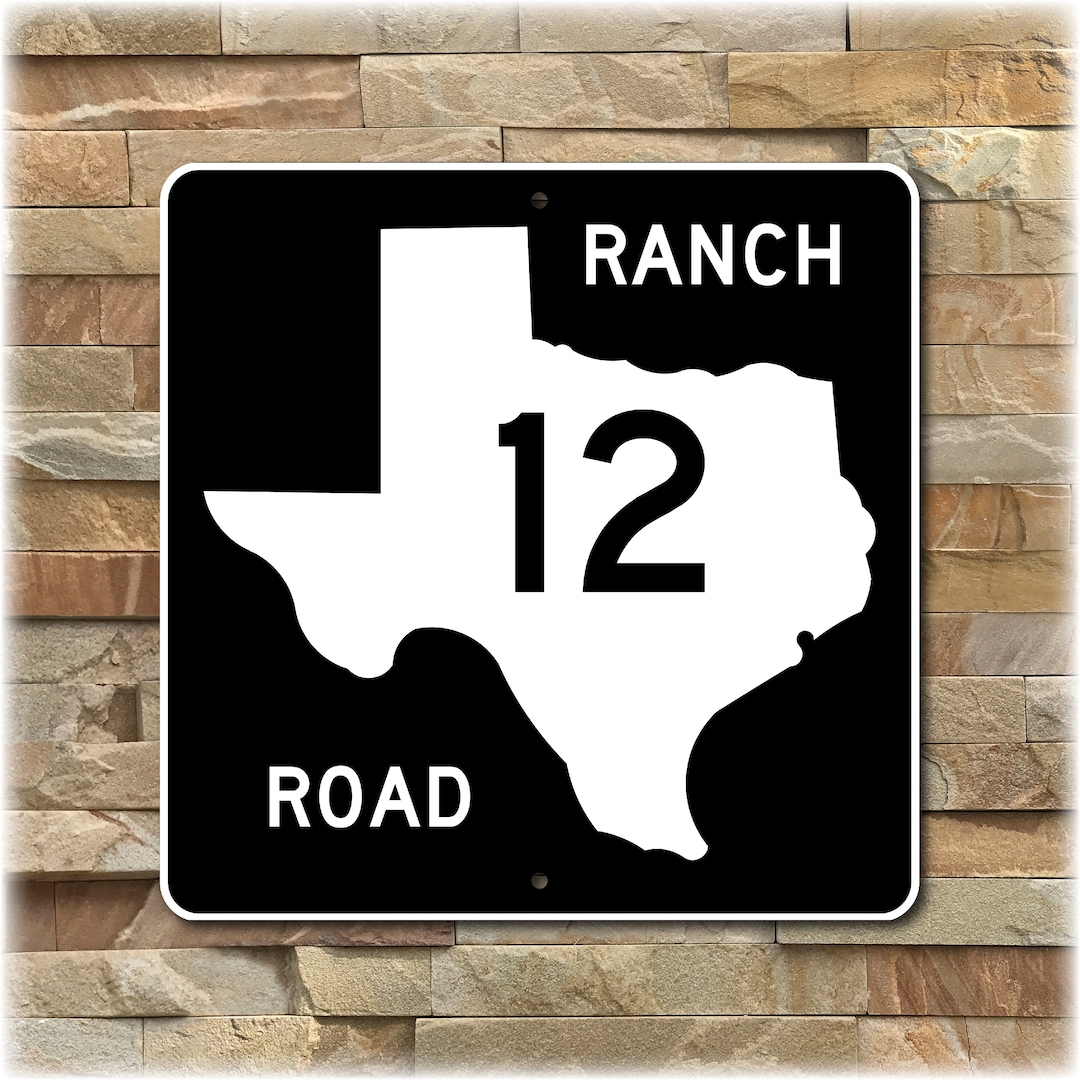 Personalized Texas Ranch Road Sign (12 Shown) - Etsy