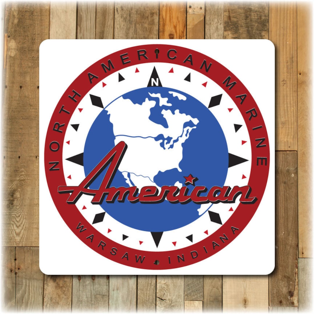 North American Marine - Classic Boat Logo - Etsy