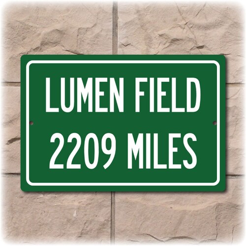 Personalized Highway Distance Sign To: Lumen Field Home of - Etsy