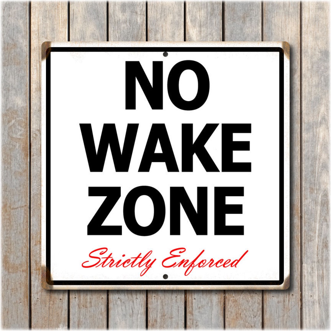 No Wake Zone Sign - Etsy