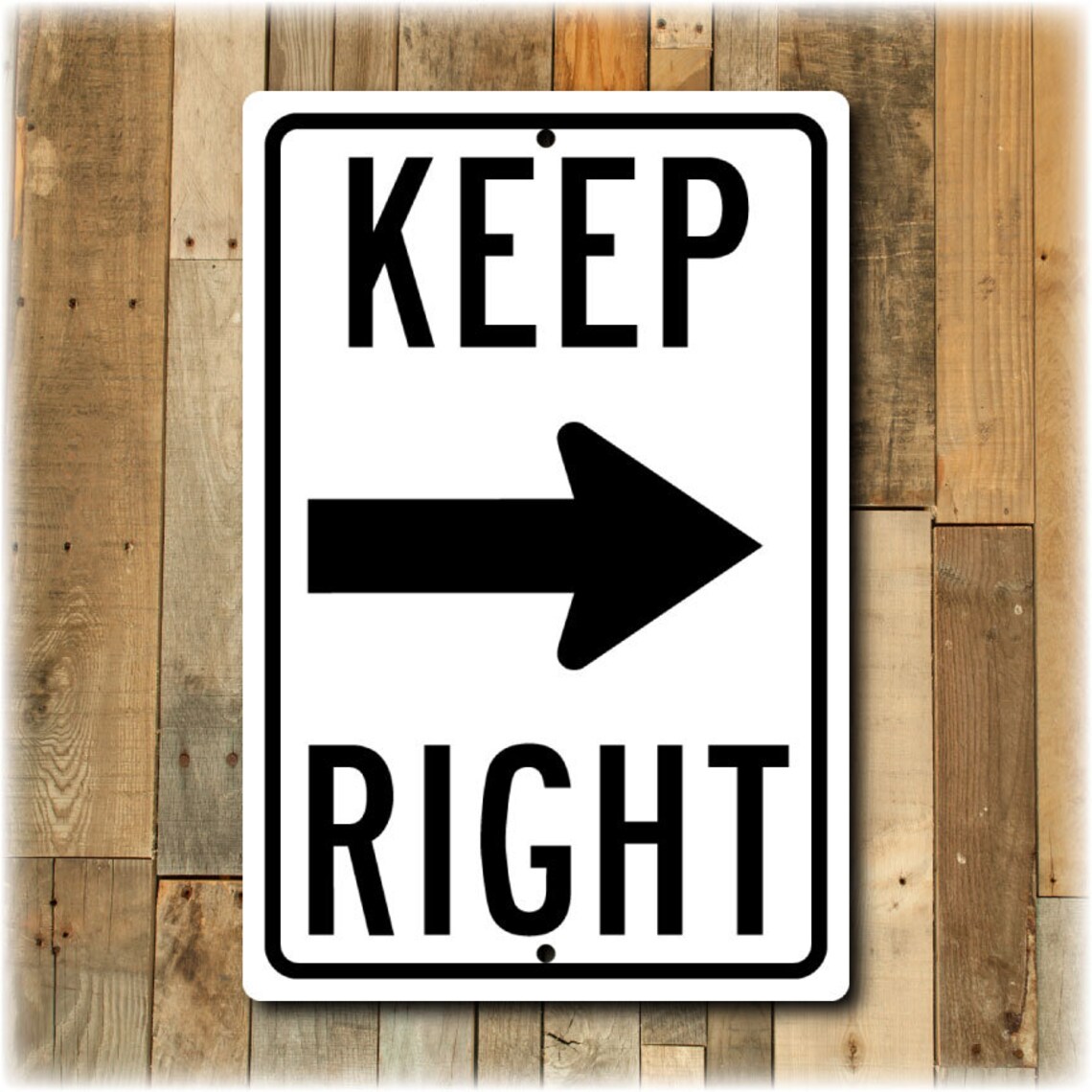 Keep Left or Keep Right DOT Street Sign - Etsy