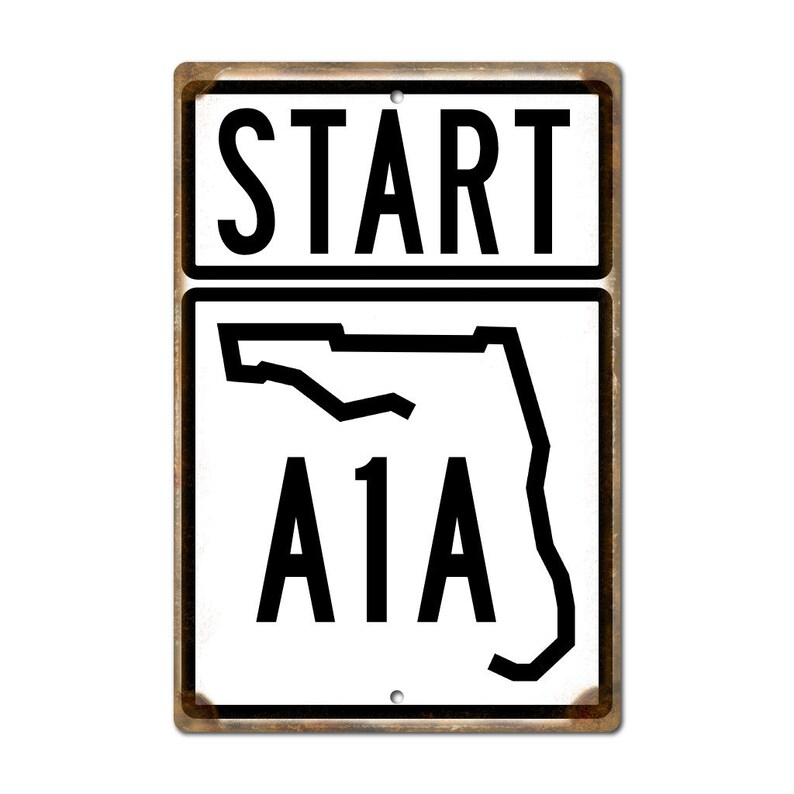 Señal de carretera de florida A1A Dirección personalizada - Etsy España Señal de carretera de florida A1A Dirección personalizada - Etsy España