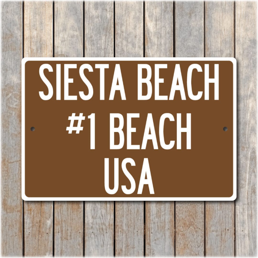 Siesta Key Beach Sign - Etsy