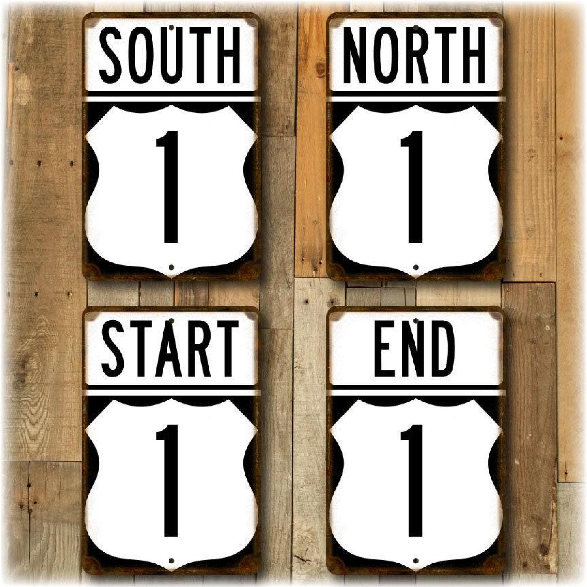 Florida US 1 Replica Sign - Distressed Highway Art, Lake House Decor - Etsy
