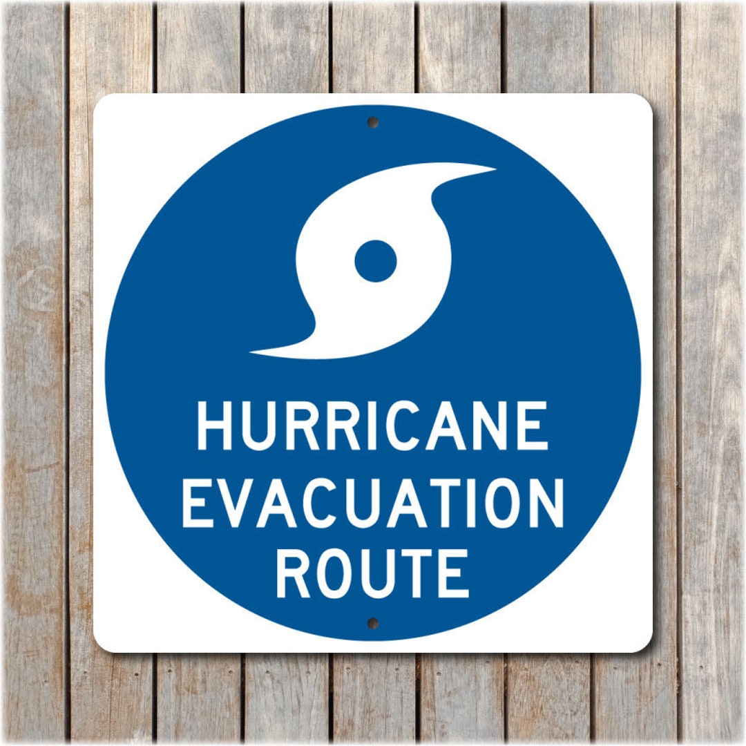 Hurricane Evacuation Route - DOT Highway Sign - Etsy