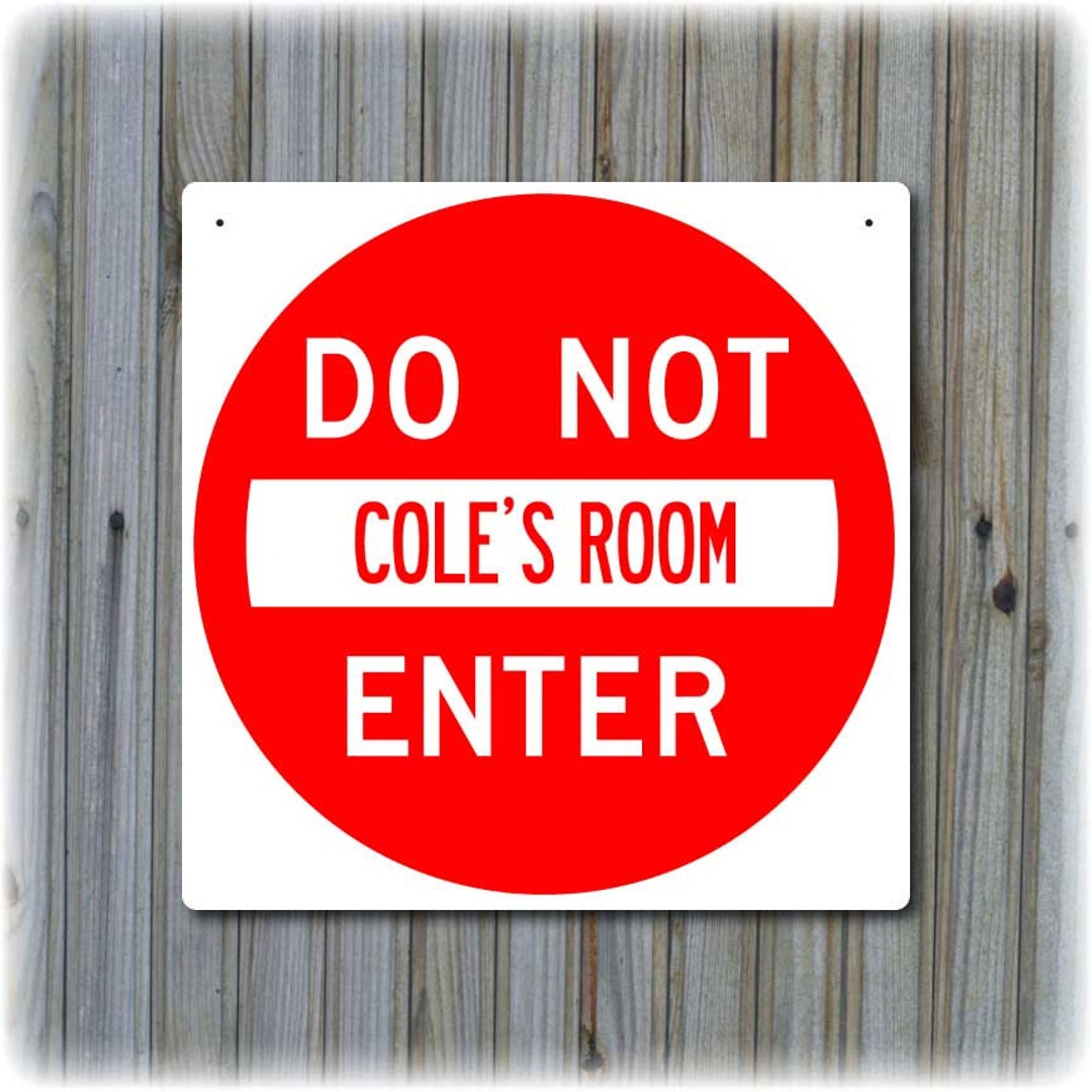 Do Not Enter Personalized Sign (12" X 12") - Etsy