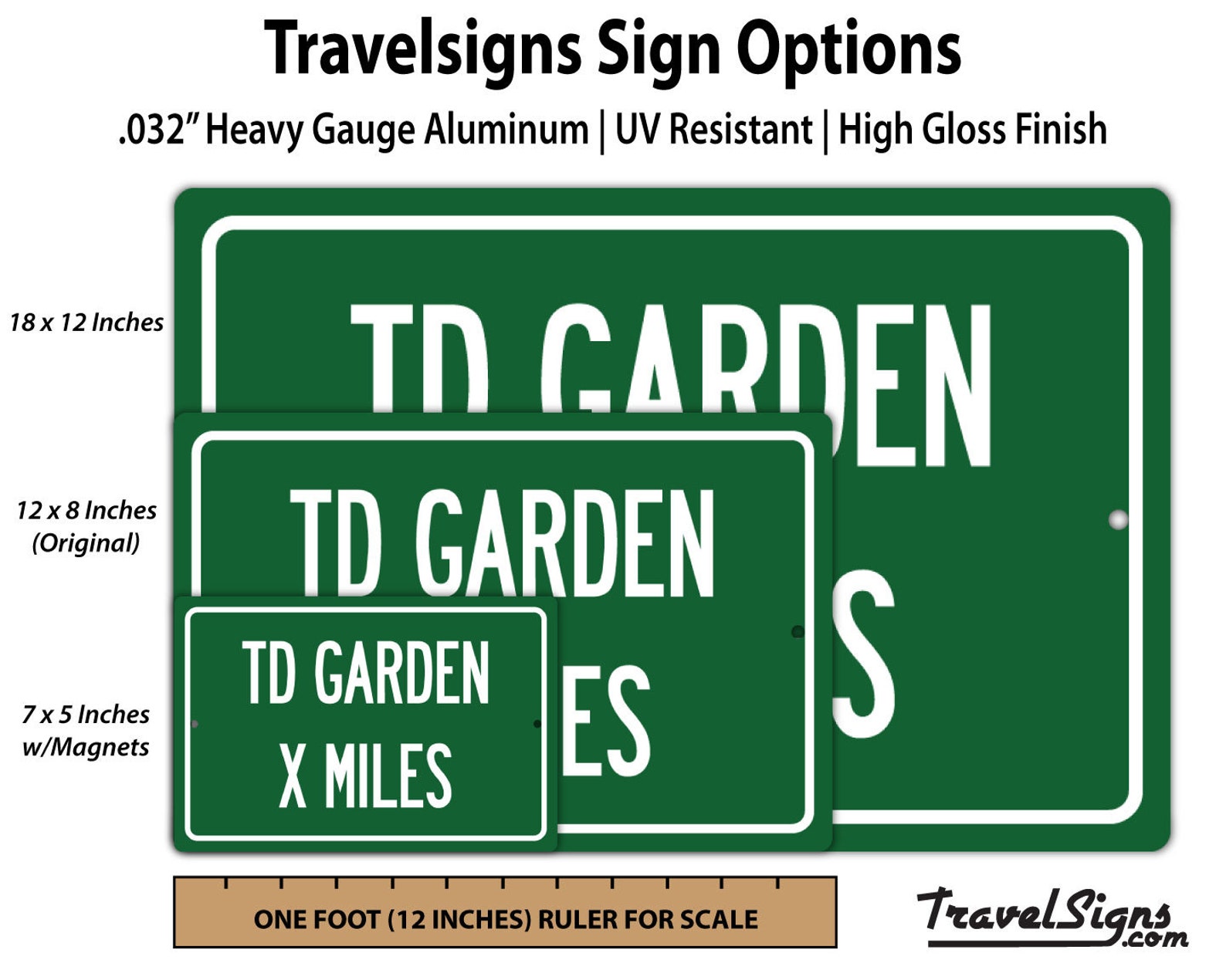 Personalized Highway Distance Sign To: TD Garden Home of the - Etsy